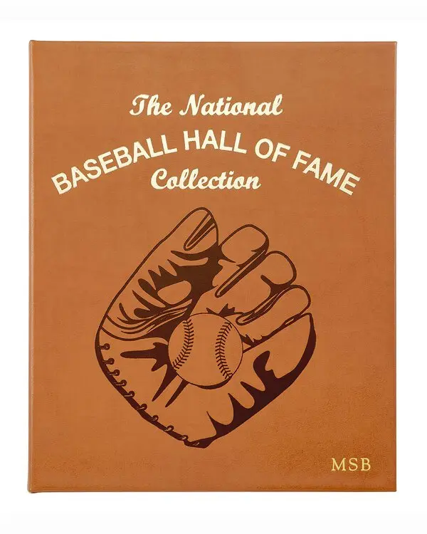 GRAPHIC IMAGE The National Baseball Hall Of Fame Collection" Leather Bound Book James Buckley - Tan