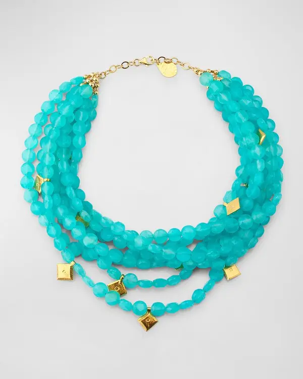 DEVON LEIGH Multi-strand Necklace - Turquoise