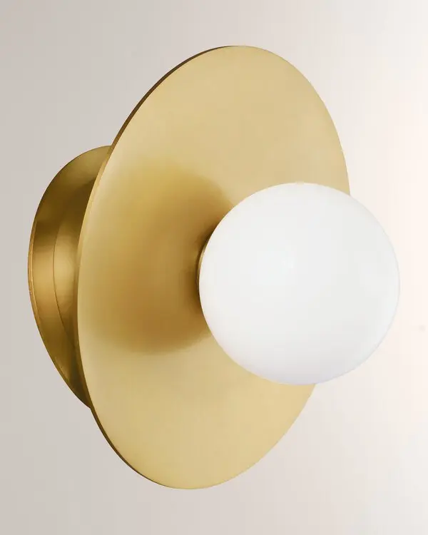 VISUAL COMFORT STUDIO 1 Light Angled Wall Sconce Nodes Kelly Wearstler - Burnished Brass