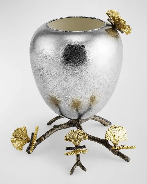 Michael Aram Butterfly Ginkgo Rose Vase - One-color