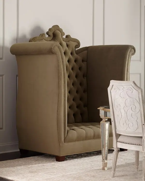 HAUTE HOUSE Ella Tufted Loveseat - Moss