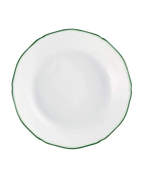 RAYNAUD Touraine Double Filet Green Coupe Soup Bowl