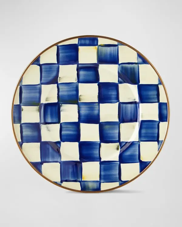 MACKENZIE-CHILDS Royal Check Salad/dessert Plate - One-color