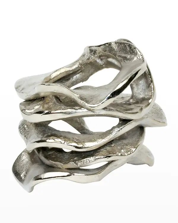 KIM SEYBERT Silver Flux Napkin Ring - One-color