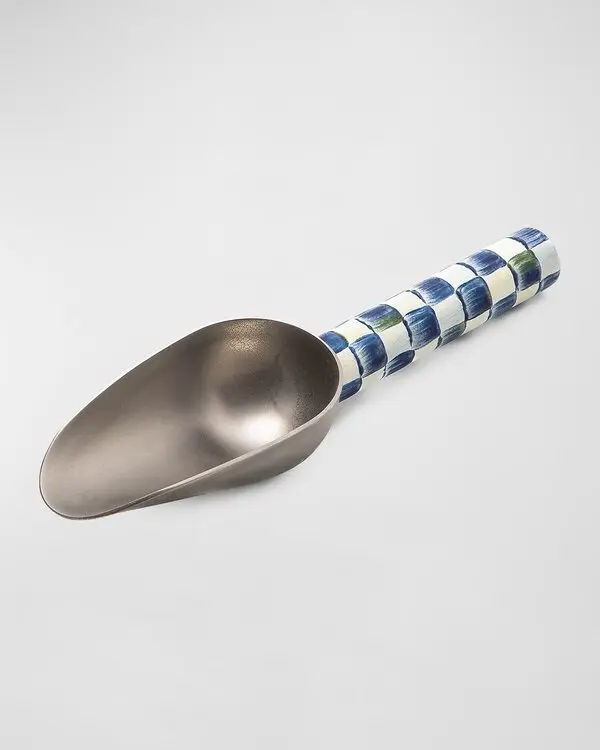 MACKENZIE-CHILDS Royal Check Enamel Scoop, Small