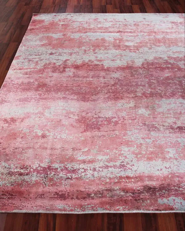 EXQUISITE RUGS Timlin Hand-knotted Rug, 9' X 12 - Red