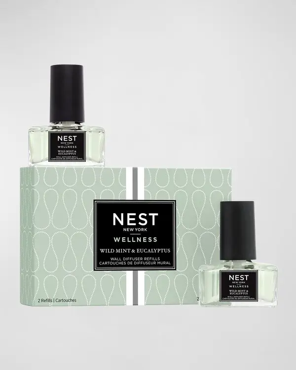 NEST NEW YORK Wild Mint & Eucalyptus Refills For Wall Diffuser