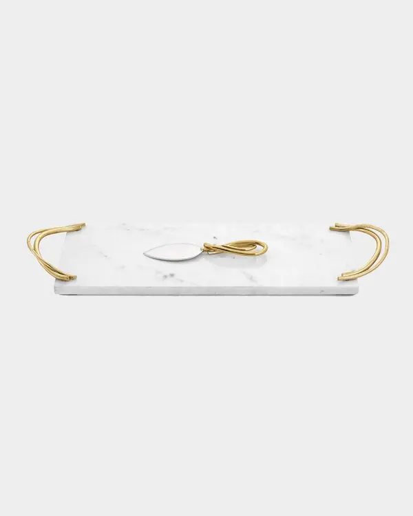 Michael Aram Calla Lily Small Cheese Board W/ Spreader - One-color
