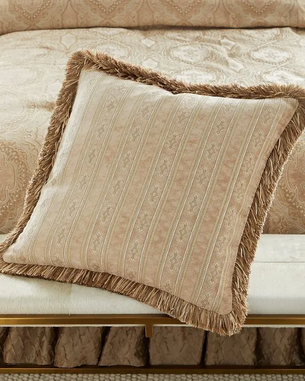 AUSTIN HORN COLLECTION Alanya Reversible Euro Sham - Champagne