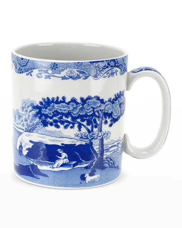 SPODE Blue Italian Mugs, Set Of 4