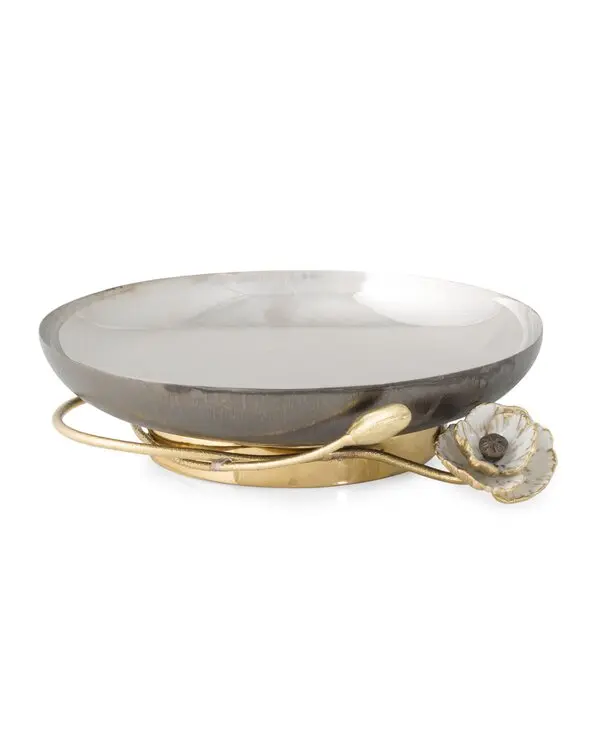 Michael Aram Anemone Small Footed Platter - One-color