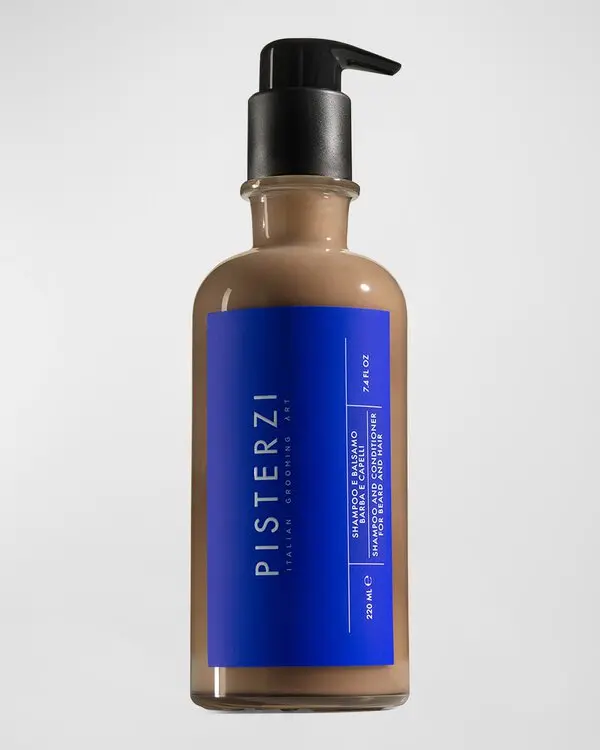 PISTERZI Shampoo And Conditioner For Beard And Hair, 7.4 Oz