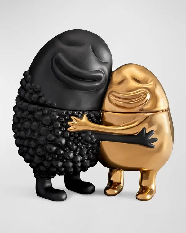 L'Objet Haas Huggers Box, Black/gold - One-color