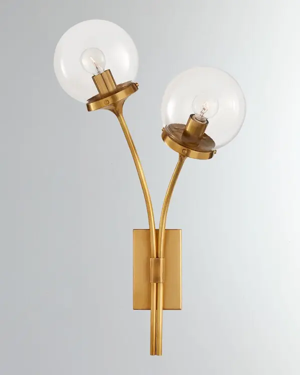 VISUAL COMFORT & CO. Prescott Right Sconce - Polished Nickel