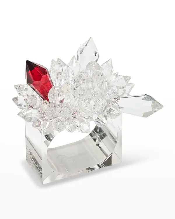 BACCARAT X KIM SEYBERT Zenith Napkin Rings, Set Of 4 - Crystal