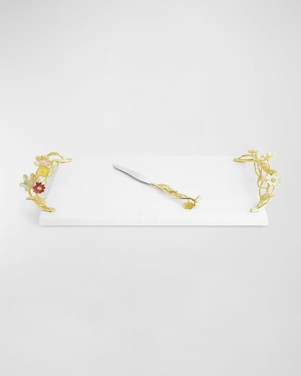 Michael Aram Wildflowers Cheeseboard With Knife