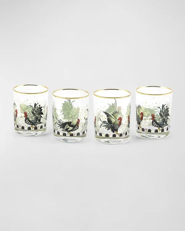 MACKENZIE-CHILDS Henhouse Tumblers, Set Of 4