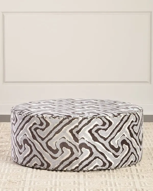 MASSOUD Emma Geometric Ottoman