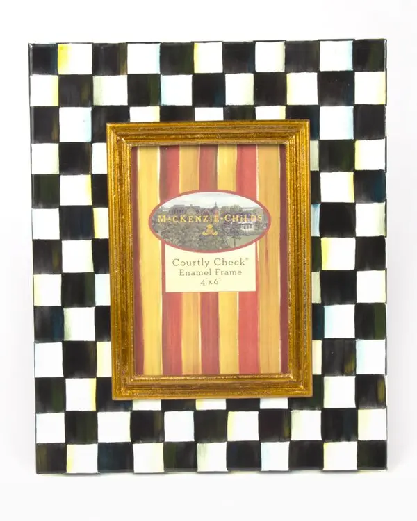 MACKENZIE-CHILDS Courtly Check Enamel Frame