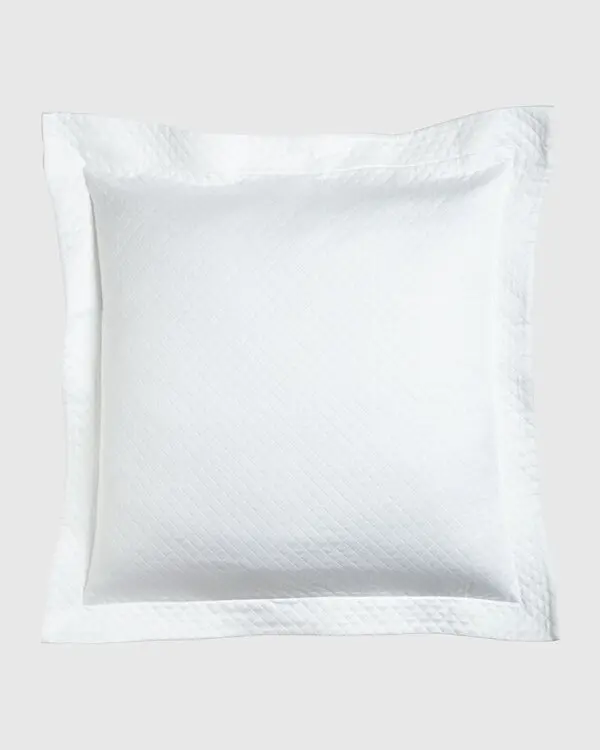SFERRA European Diamond Pique Sham - White