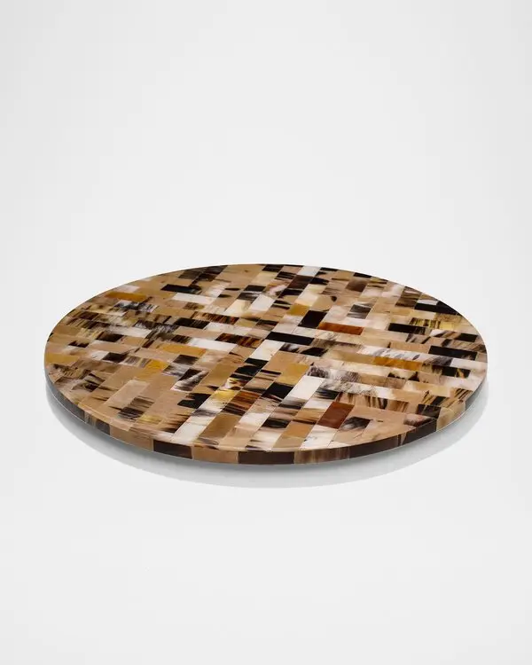 LADORADA Horn Domino Revolving 16" Tray