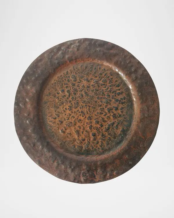 JAN BARBOGLIO Double Hammered Charger Plate