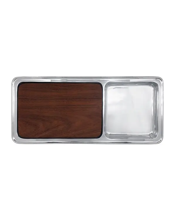 MARIPOSA Signature Cheese & Cracker Server With Dark Wood Insert ...