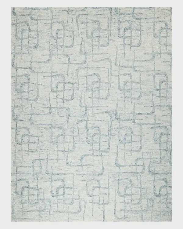 EXQUISITE RUGS Breeze Hand-tufted Rug, 9' X 12 - Light Blue