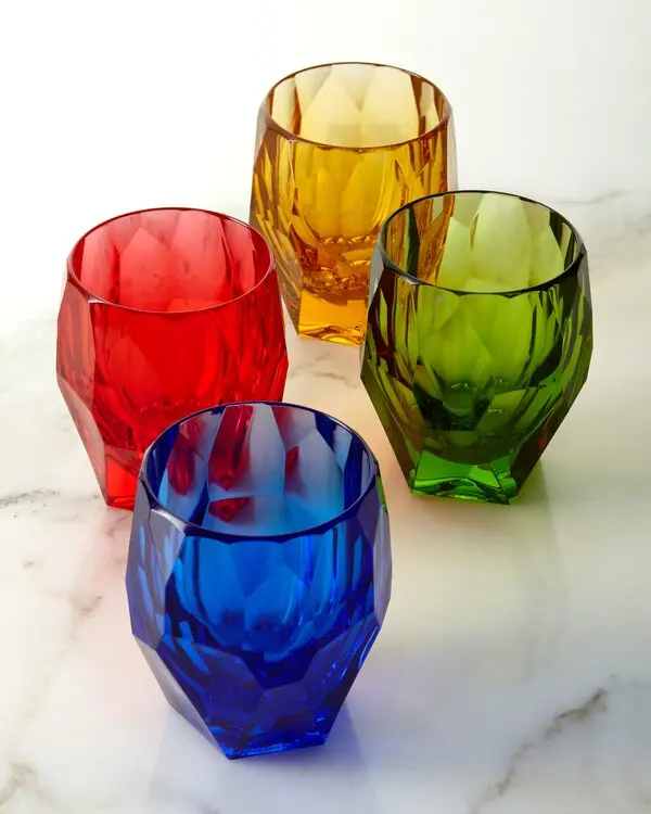 MARIO LUCA GIUSTI Rainbow Milly Glasses, Set Of 4