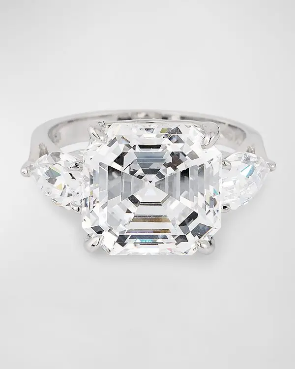 FANTASIA BY DESERIO Asscher And Pear Cut Ring