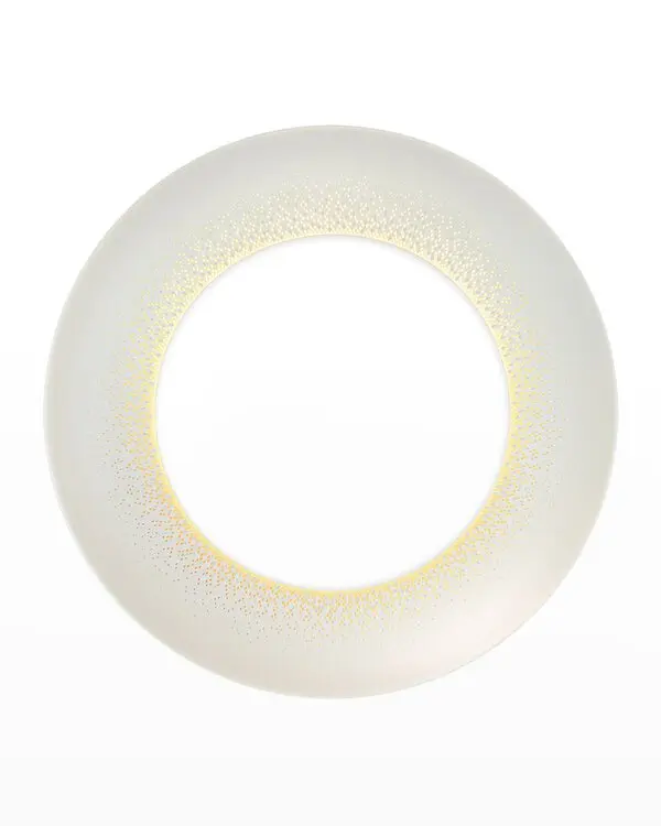 HAVILAND Souffle D'or Dinner Plate - Light Gray
