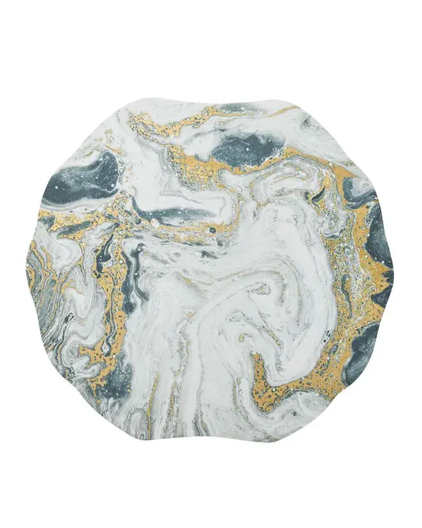 KIM SEYBERT Cosmos Placemat - Gray Pattern