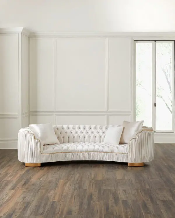 HAUTE HOUSE Emma Curved Sofa - Snow