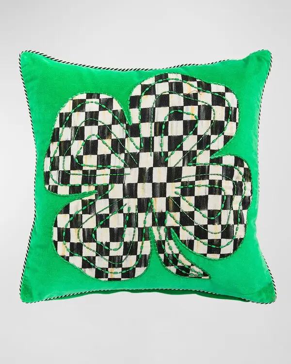 MACKENZIE-CHILDS Courtly Clover Pillow