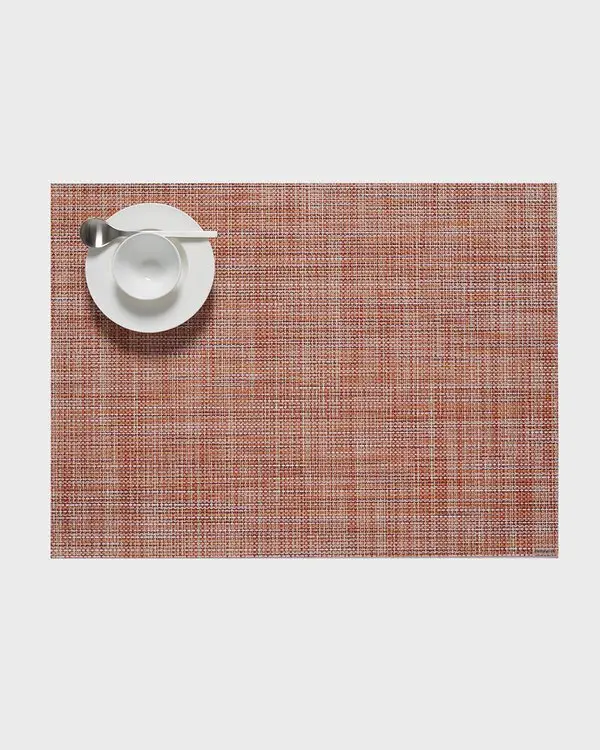 CHILEWICH Mini Basketweave Placemat, 19" X 14 - Cinnamon