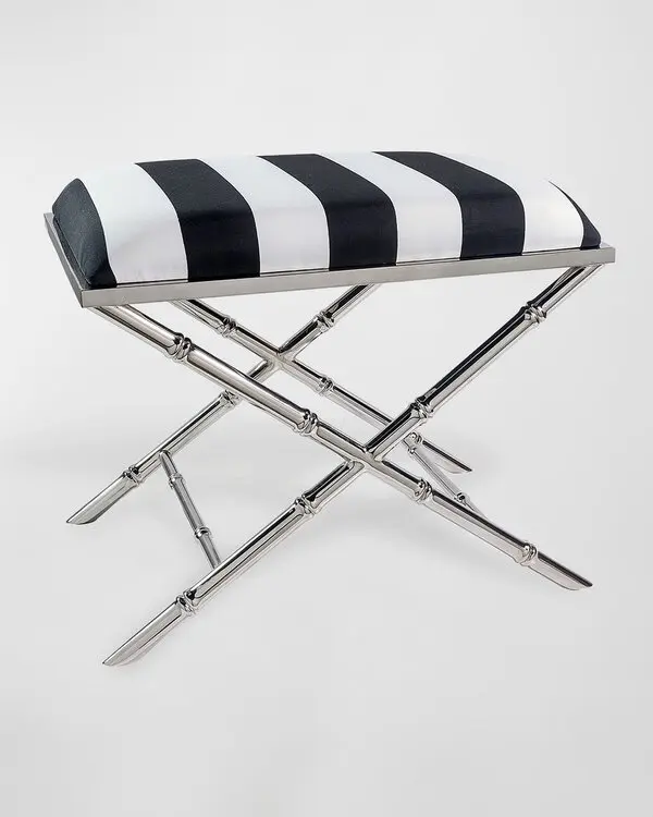 PORT 68 Lauderdale Nickel Striped Bench