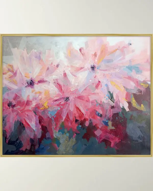 PRESTIGE ARTS Pompom Floral Giclee On Canvas