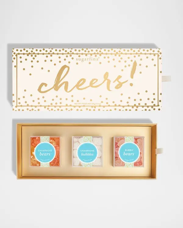 SUGARFINA Cheers 3-piece Candy Bento Box - One-color