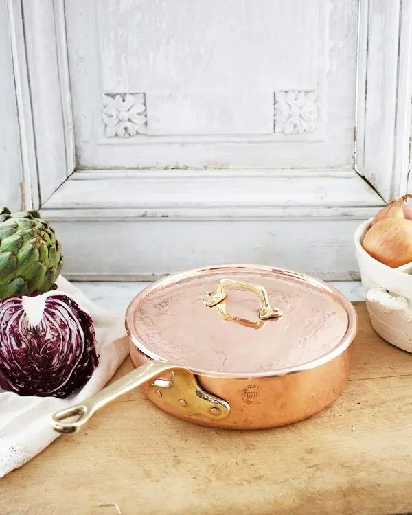 COPPERMILL KITCHEN Vintage Inspired Medium Saute Pan With Lid