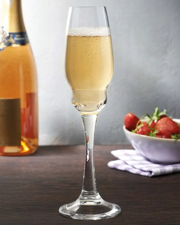 NUDE Heads Up Champagne Glasses, Set Of 2