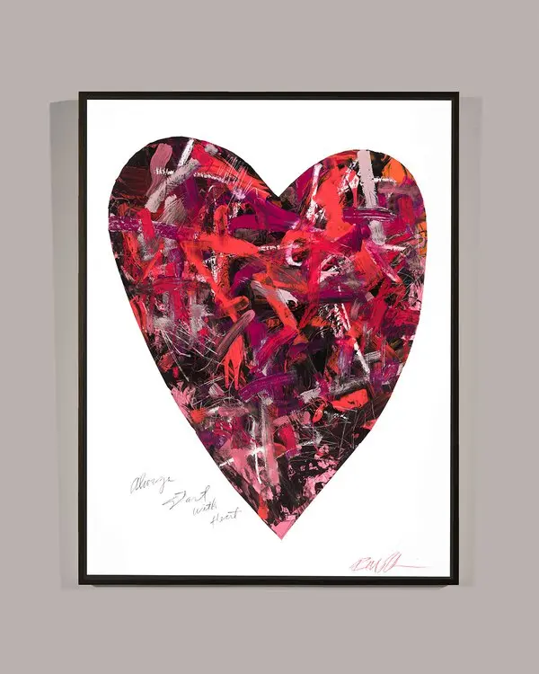 RFA FINE ART Always Start With Heart' Wall Art On Canvas