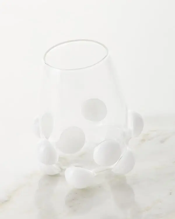 MASSIMO LUNARDON Bubble Wine Glass, White