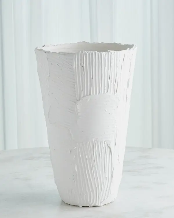 GLOBAL VIEWS Matte Tall Chip Vase