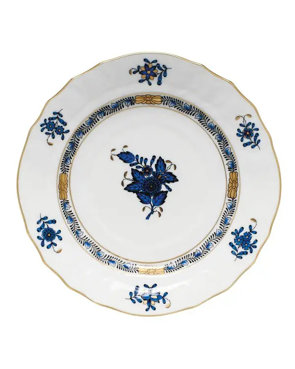 HEREND Chinese Bouquet Black Sapphire Bread & Butter Plate - One-color