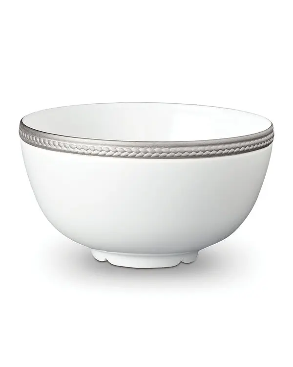 L'Objet Soie Tressee Platinum Cereal Bowl - One-color