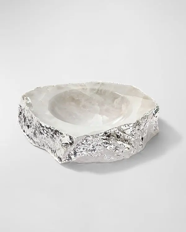 ANNA NEW YORK Casca Crystal Bowl, Silver - Crystal Slvr
