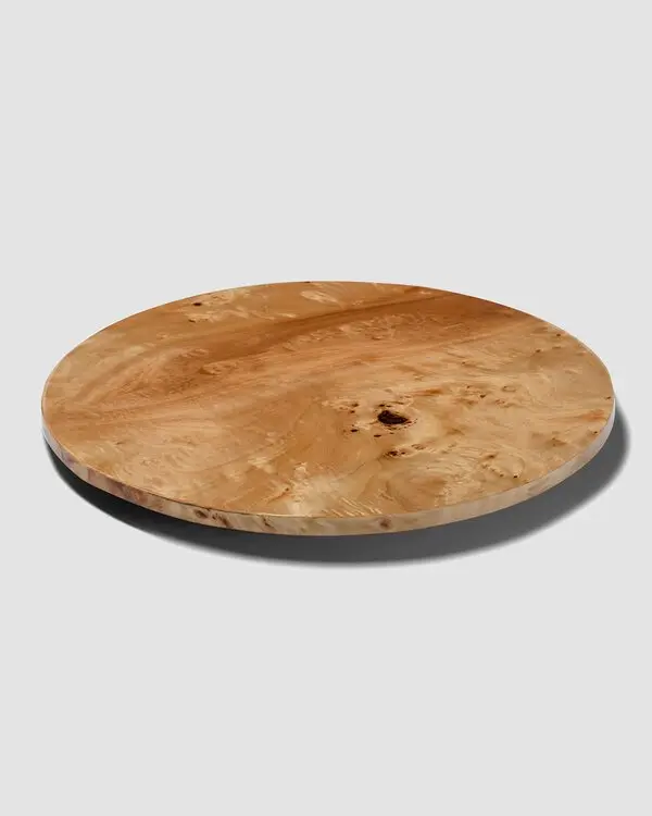 LADORADA Burl Veneer Lazy Susan