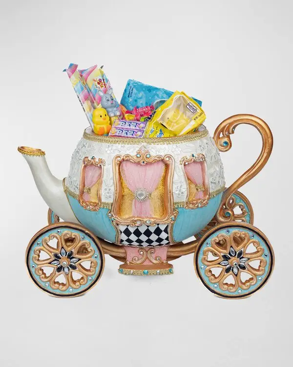 KATHERINE'S COLLECTION Teapot Carriage Candy Bowl