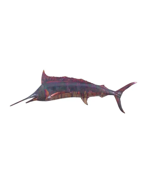 Phillips Collection Blue Marlin Fish Wall Sculpture - Copper | Editorialist