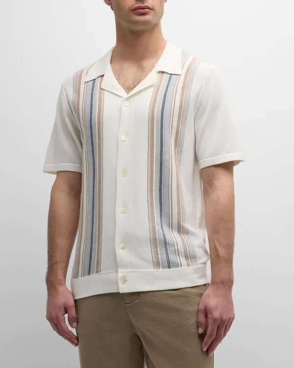 Rails Silas Striped Polo Shirt - White Multi